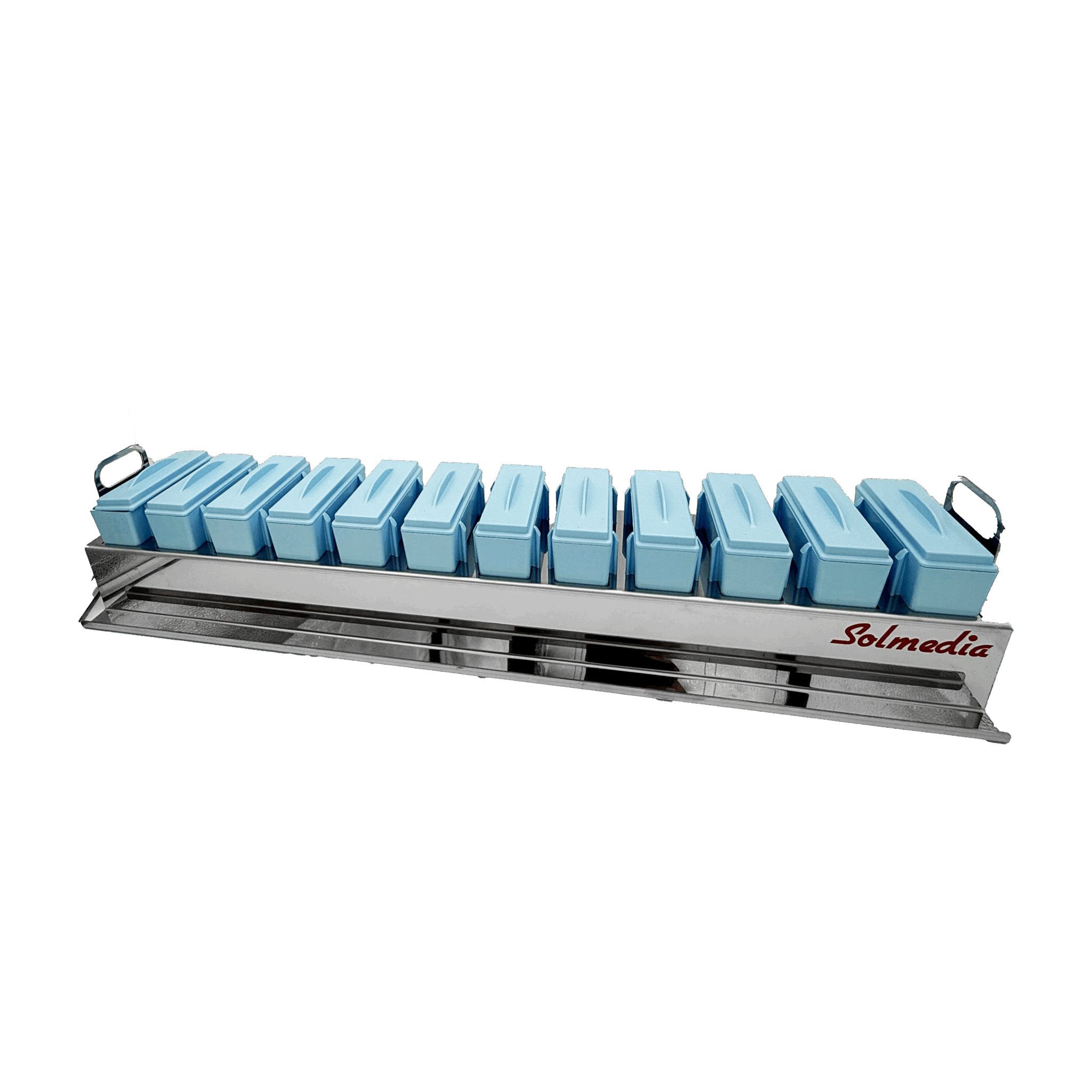 Manual Staining Set - 12 Trays - Solmedia